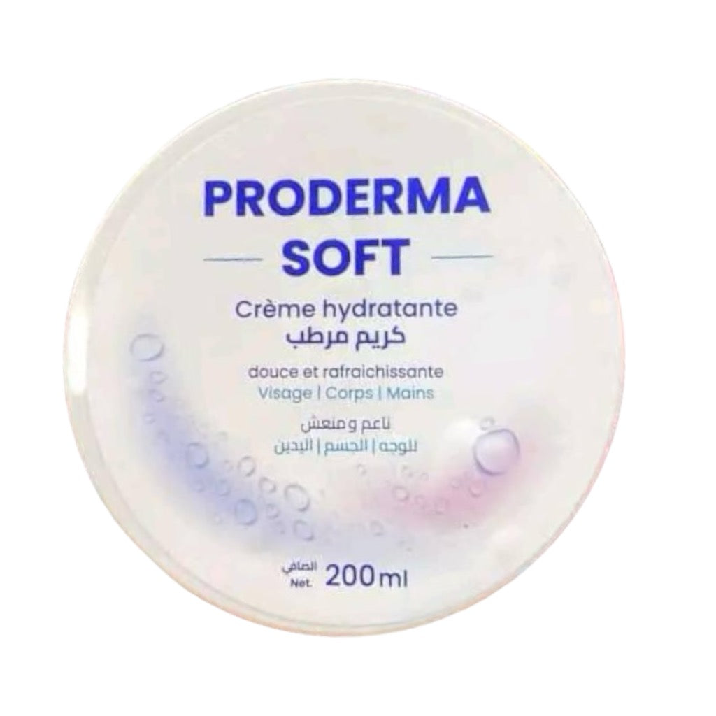 Proderma Soft Créme Hydratante Douce Et Rafraîchissante Visage|Corps|M ...