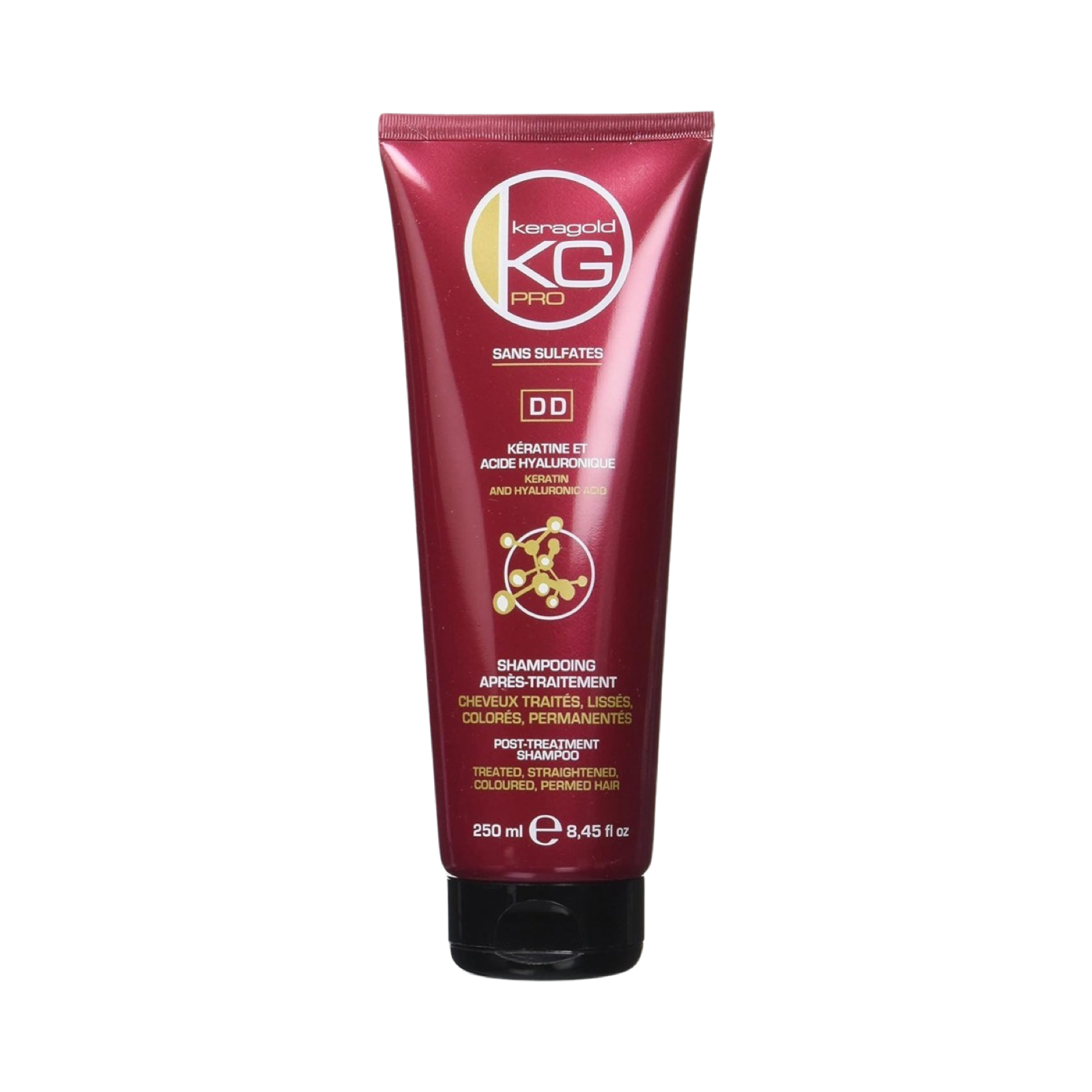 Kéragold Pro Shampoing Sans Sulfates Kératine & Acide Hyaluronique – ADIBA